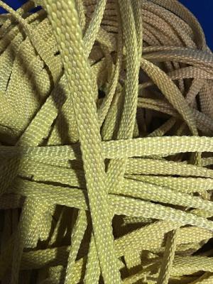 China Aramid Kevlar Rope for Glass Tempering Furnace 10x5mm High Temperature 330°C for sale