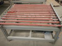 China Rubber Roller Tempering Furnace Parts PU Roller Coating Rubber Roller For Loading Table for sale