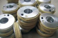 China Kevlar Aluminum Bending Glass Tempering Furnace Wheels 300mm Diameter for sale