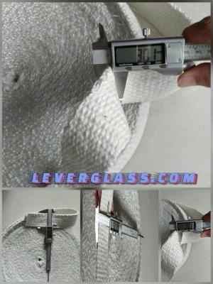 China Ceramic Fiber Belt for Glass Tempering Furnace Rollers 50x3mm 1000°C for sale