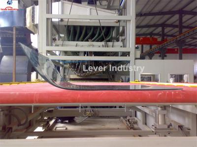 China J Shape Bending Glass Tempering Furnace 1200x1300mm for Refrigerator Freezer Glass for sale