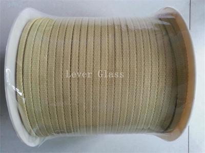 China Kevlar Aramid Fiber Rope 10x3mm for Glass Tempering Furnace Roller Conveyor for sale