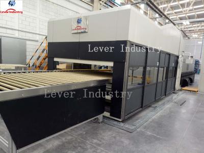 China Double Bending Glass Tempering Furnace for Automotive Rear Glass 1600x800mm for sale