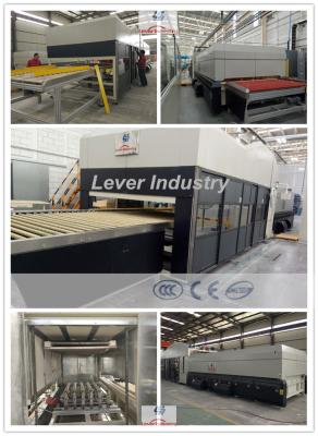 China Double Curvature Glass Tempering Furnace for Automotive Rear Glass 1600x800mm for sale