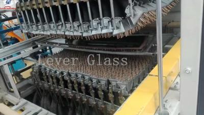 China Double Bending Glass Tempering Furnace LV-TB-V Series for Automotive Back Glass 1600x800mm for sale