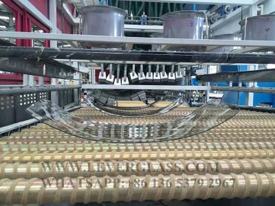 China Double Curvature Glass Tempering Furnace for Automotive Rear Glass 2200x1200mm for sale