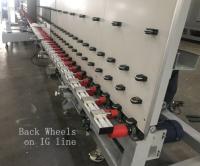China Double Glazing Machine Wheels 25mm 50mm Casters for Loading Table Hanjiang IG Line 3008-II for sale
