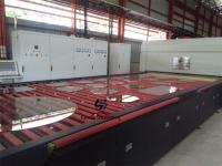China Flat and Single Curvature Bending Glass Tempering Furnace 1500x2500mm 3-19mm Thickness for sale