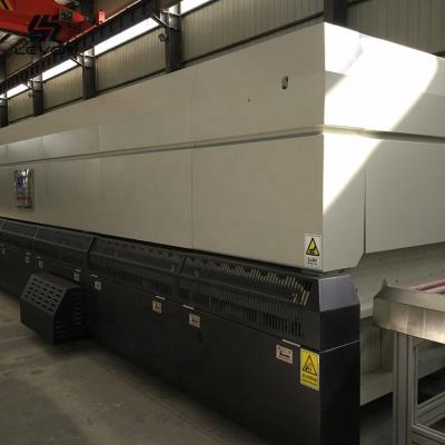 China Continuous Glass Bending Tempering Furnace LV-TB Series 1200x600mm for Automotive Side Windows for sale