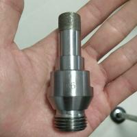 China 1/2 GAS Threaded Diamond Core Drill Bit Set 65-95mm Straight Shark for Glass Drilling for sale
