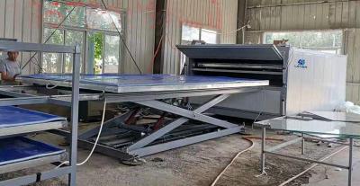 China Customized Mini Glass Laminating Machine 4 Layers 2200x4200mm with Lifter for sale