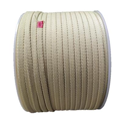 China Aramid Fiber Rope 12x3mm for Glass Tempering Furnace High Temperature 330C for sale