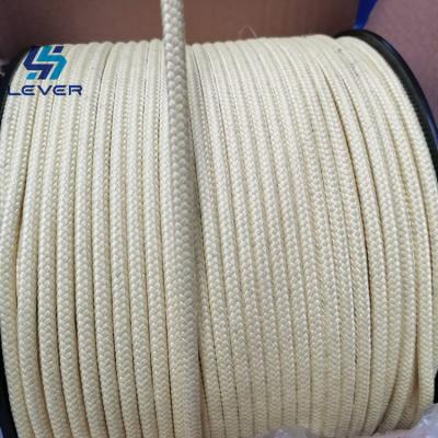 China Kevlar Aramid Fiber Rope 5mm for Glass Tempering Furnace High Temperature 330°C for sale