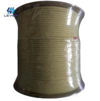 China 5.5x5.5mm Kevlar Aramid Fiber Rope for Glass Tempering Furnace Rollers High Tensile Strength 330°C for sale