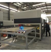 China Double Curvature Press Bending Tempering Furnace for Automotive Backlite Glass 1600x800mm for sale