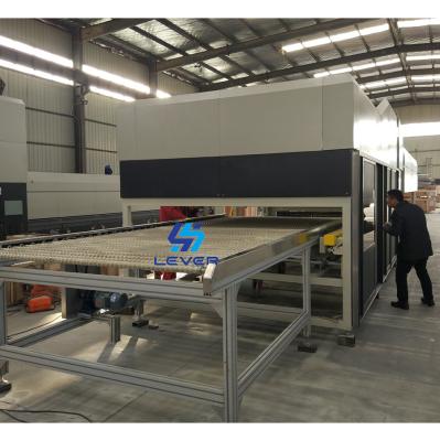 China Double Curvature Glass Tempering Furnace for Automotive Backlite 1600x800mm for sale
