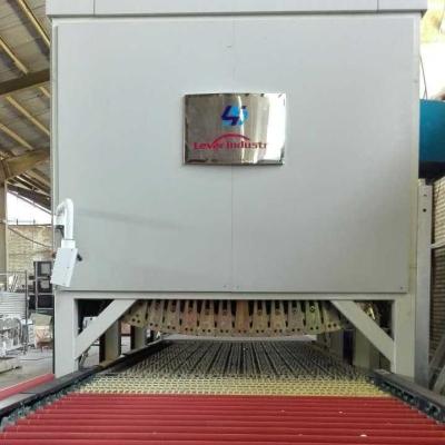 China Jumbo Glass Tempering Glass Bending Furnace Soft Rollers Bending Type for sale