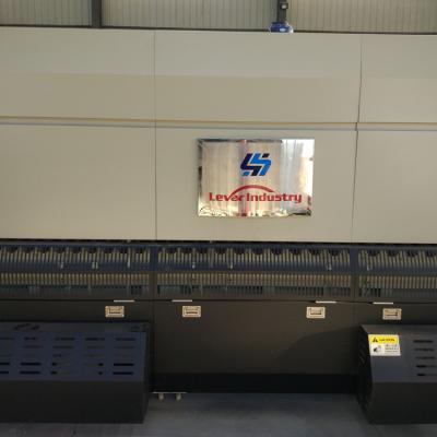 China Double Curvature Press Bending Tempering Furnace for Automotive Backlite Glass 1600x800mm for sale