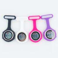 China Silicone Digital Nurse Watches Fob Pocket Watches Lapel Nursing Brooch Clock Doctor Nurse Gift Timepiece for sale