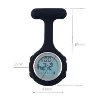 China Silicone Digital Watch Led Background Light Nurse Watch FOB Pocket Watch Gift For Nurse Hospital Doctor Medical Clock For Nurse Students for sale