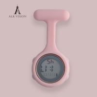 China Silicone Digital Watch Led Background Light Nurse Watch FOB Pocket Watch Gift For Nurse Hospital Doctor Medical Clock For Nurse Students for sale