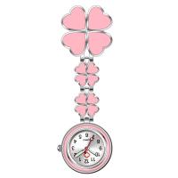 China NURSE WATCH Featuring Four Leaf Clover Back Clip Alloy Case and Chain fine plate Custom Logo Options Available in Multiple Colors for sale