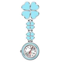 China NURSE WATCH Featuring Four Leaf Clover Back Clip Alloy Case and Chain fine plate Custom Logo Options Available in Multiple Colors for sale