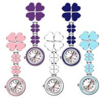 China NURSE WATCH Featuring Four Leaf Clover Back Clip Alloy Case and Chain fine plate Custom Logo Options Available in Multiple Colors for sale