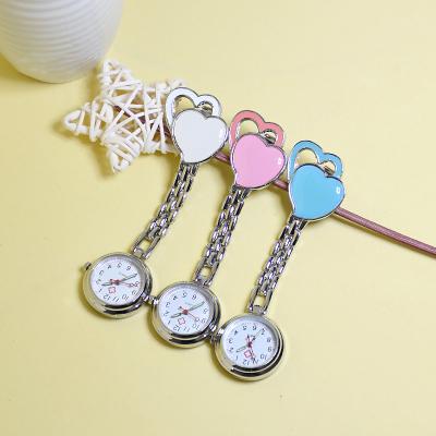 China Double heart Nurse Watch Alloy case and chain with IP fine plate surface for sale