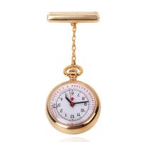 China ALK FOB Pocket Nurse Watch Calendar Crafted impression Polished IP Silver Clock for sale
