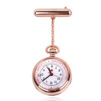 China ALK FOB Pocket Nurse Watch Calendar Crafted impression Polished IP Silver Clock for sale