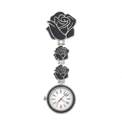 China Nurse Watch Chest Pocket Watch Medical Rose Student Cute High-Quality Doctor Clock Brooch Nurse Fob Watch Hospital Gift for sale