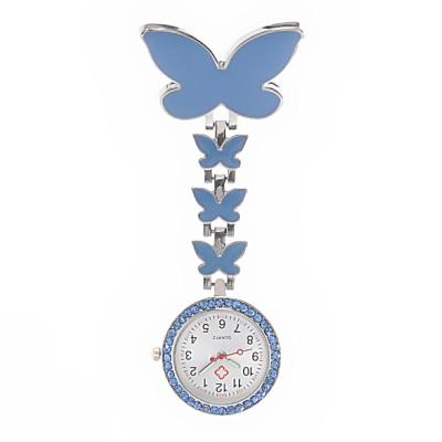 China High-Quality Nurse Watch Butterfly Luminous Fashion Trend Chest Pocket Doctor Watch Hospital Gift Dropshipping for sale