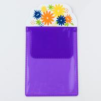 China NEW PVC Pen Pocket Nurse Doctor Dedicate Christmas Gift Flower Pattern Flap Vinyl PVC Pocket Pen Holder for Pen Leaks Pr for sale
