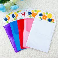 China NEW PVC Pen Pocket Nurse Doctor Dedicate Christmas Gift Flower Pattern Flap Vinyl PVC Pocket Pen Holder for Pen Leaks Pr for sale
