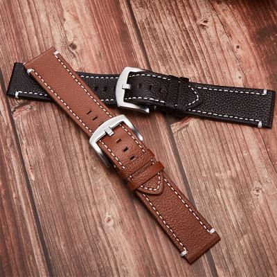 China 2020 vintage cowhide strap leather double-sided first layer leather soft 18/19/20/21 / 22mm for sale