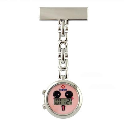 China Digital Nurse Watch Brooch Fob Doctor Watch Electronics Doctor Clock Gift for sale