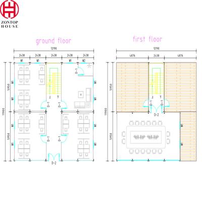 China Zontop  Modern Easy Assemble Resort  2 Room Prefabricated Steel Modular Container Prefab Houses Homes for sale