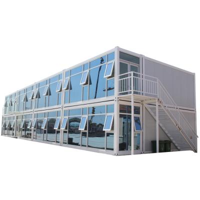 China Zontop Modern Luxury  Easy Assemble Steel Prefabricated 2 Story Frame 20ft 40 Ft  Shipping T Prefabricated Luxury House for sale