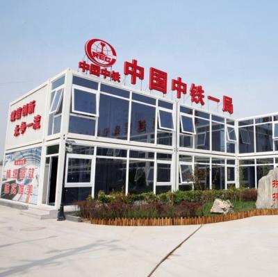 China Zontop Modern Luxury Quick Concrete Ready Prefabricated 4 Bedrooms Glass  Prefab Homes Bolt Container House for sale