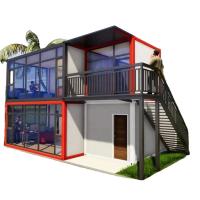 China Zontop  Luxury 40 Feet Stackable Flat Pack  40ft Luxury China Prefab Homes 3 Bedroom  Prefabricated Container House for sale