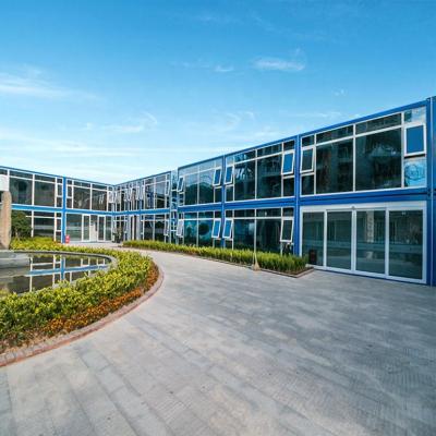 China Zontop 20ft 40ft Luxury Modern Steel Portable High Quality  Two Bedroom Luxury Living 2 Floor Container House for sale