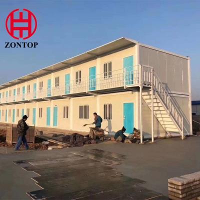 China Zontop 20ft 40ft Luxury Modern Steel Portable Factory Supply Container House Prefabricated Houses Prefab House for sale