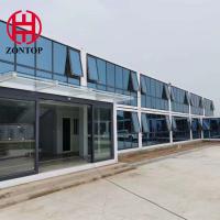 China Zontop Steel Structure  Contemporary 20ft / 40ft Glass Modular Container Prefab House for sale
