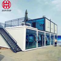 China Zontop Modern Flat Pack Portable Living 40ft Luxury China Prefab Homes 3 Bedroom  Prefabricated Container House for sale