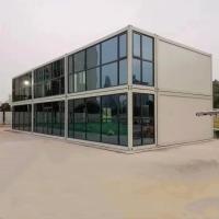 China Zontop Modern Luxury Quick Concrete Construction Complete Large Modular Prefab Glass House for sale