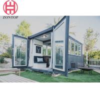 China Zontop  modern living portable 20 ft 40ft luxury china prefab homes bolt  prefabricated container house for sale