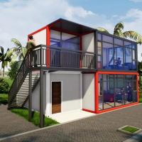 China Zontop Modern Luxury Quick Concrete 20ft 40 Ft  Ready Prefabricated 4 Bedrooms Prefab Homes Bolt Container House for sale