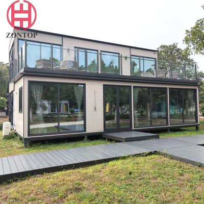 China Zontop China Factory Modern Fast Assemble Durable Modular Concrete Prefabricated Modular Container Home for sale