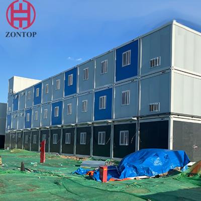 China Zontop High Quality 3 Story Building Prefabricated Modular Living Container Prefab House for sale